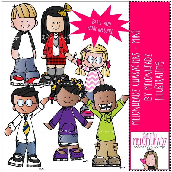 Melonheadz Characters clip art Mini | Etsy España
