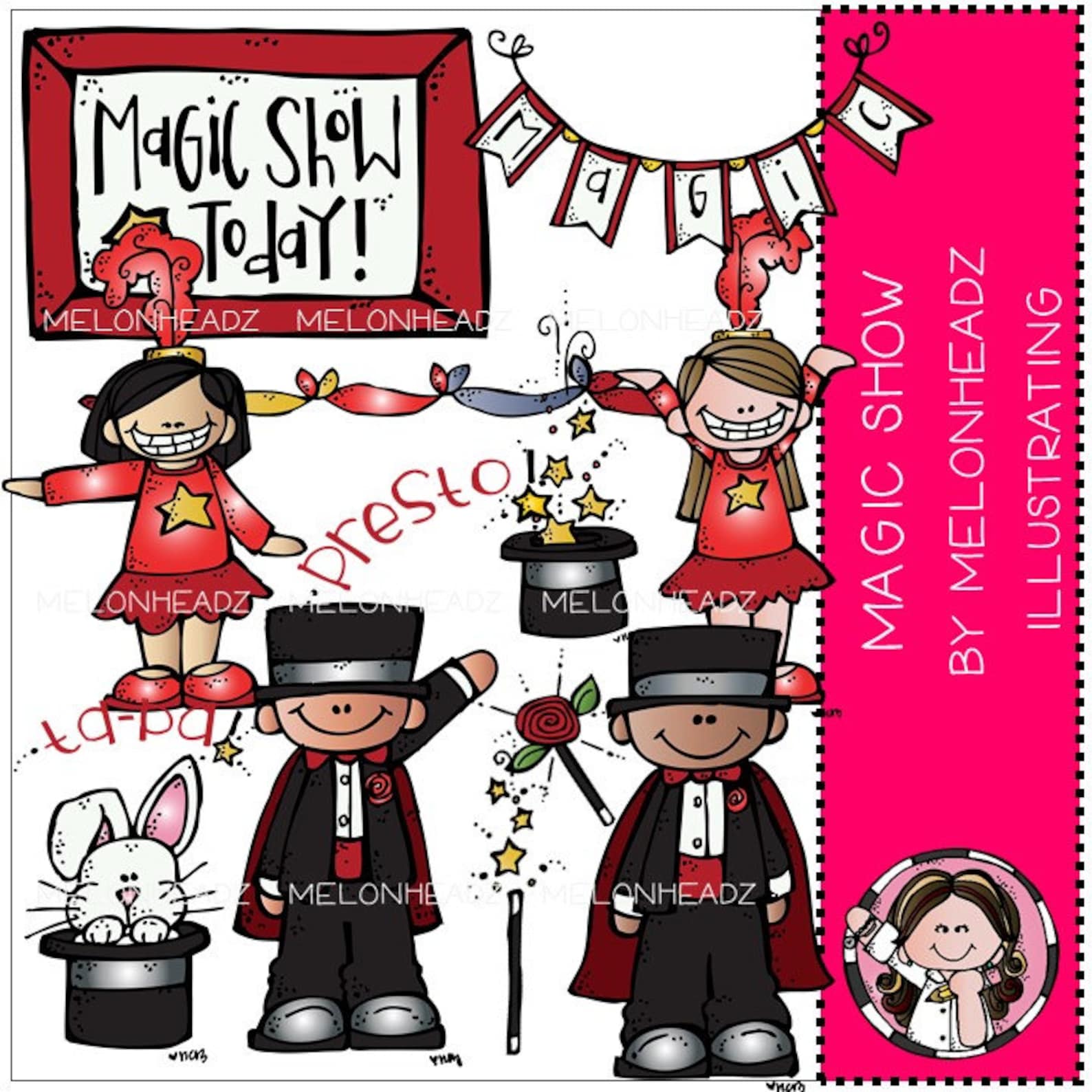Magic Show Clip Art - Etsy