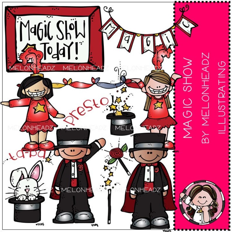 Magic Show Clip Art - Etsy