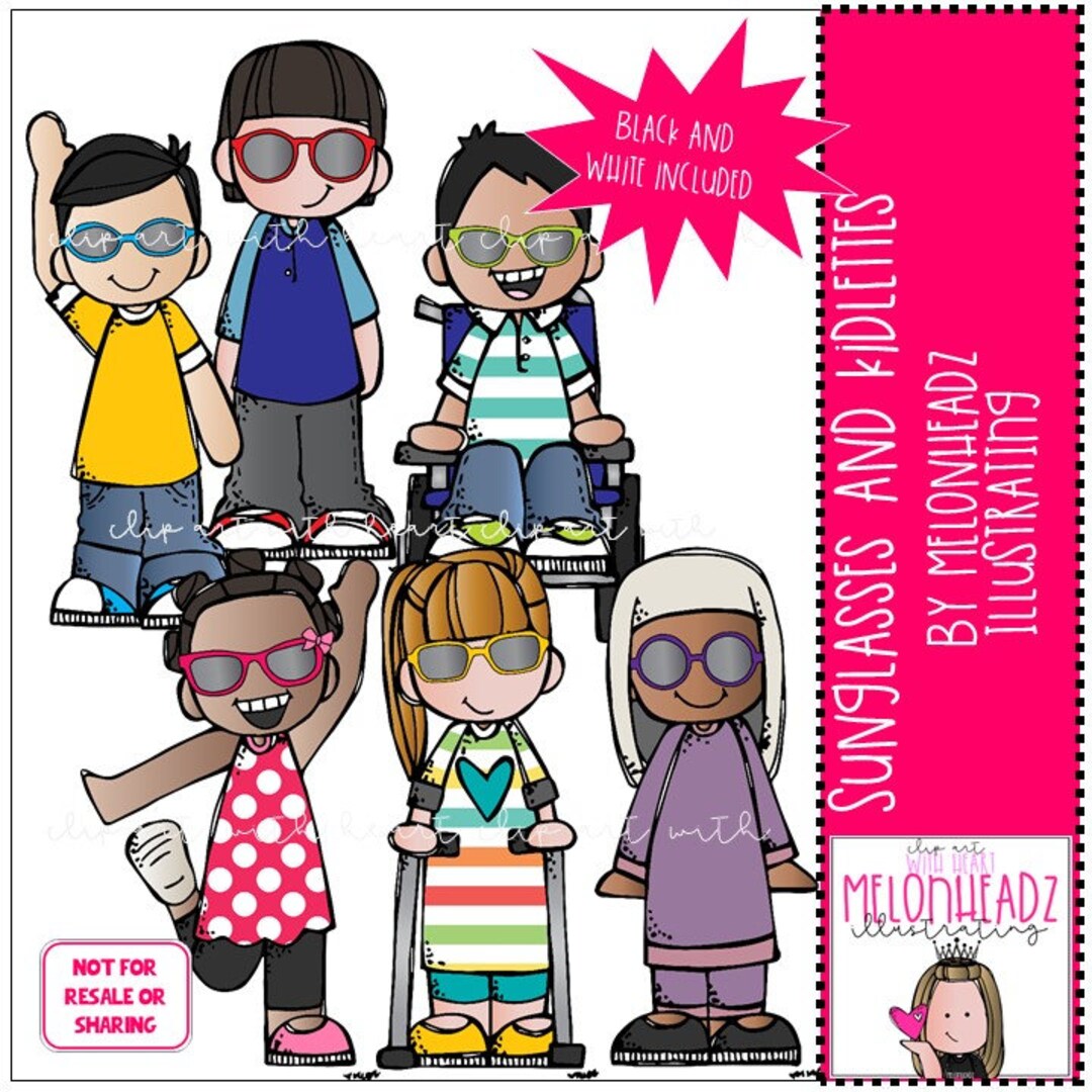 Sunglasses and Kidlettes Clip Art - Mini - Etsy