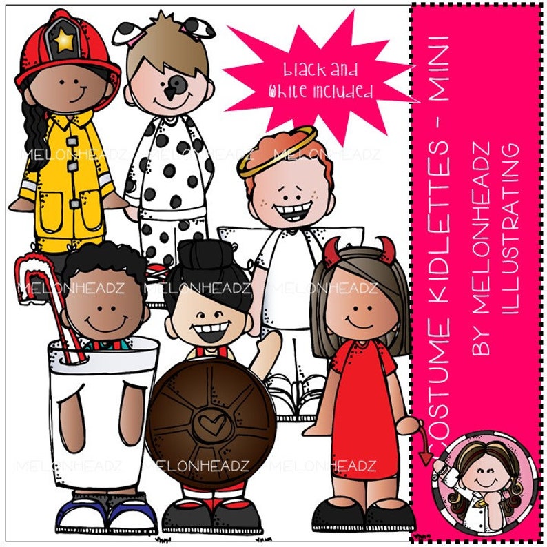 Costume Kidlettes Clip Art Mini - Etsy