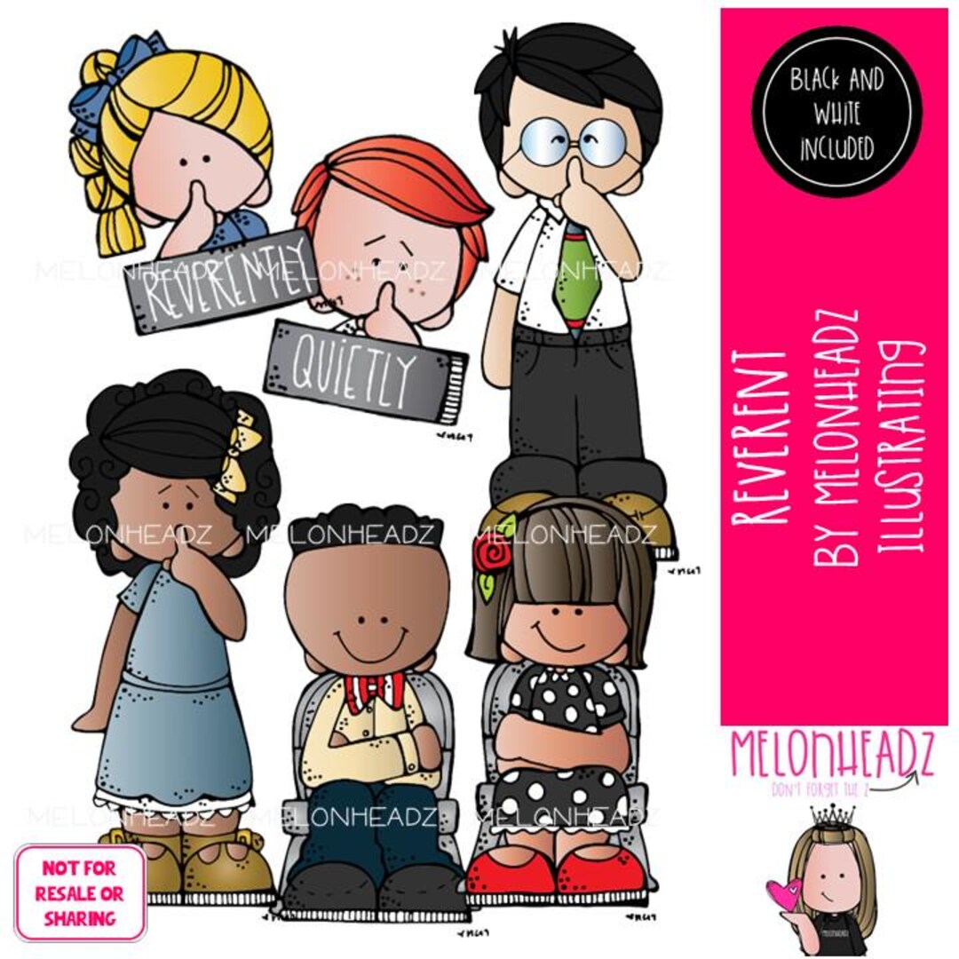 Reverent Clip Art, Quiet, Hush, LDS Mini (digital Download) - Etsy