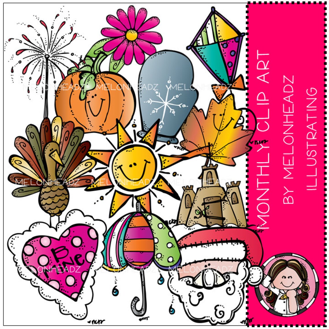 Monthly Clip Art - Etsy