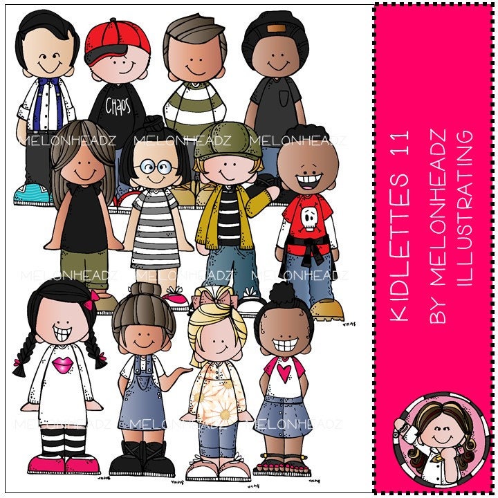 Kidlettes Clip Art Set 11 - Etsy