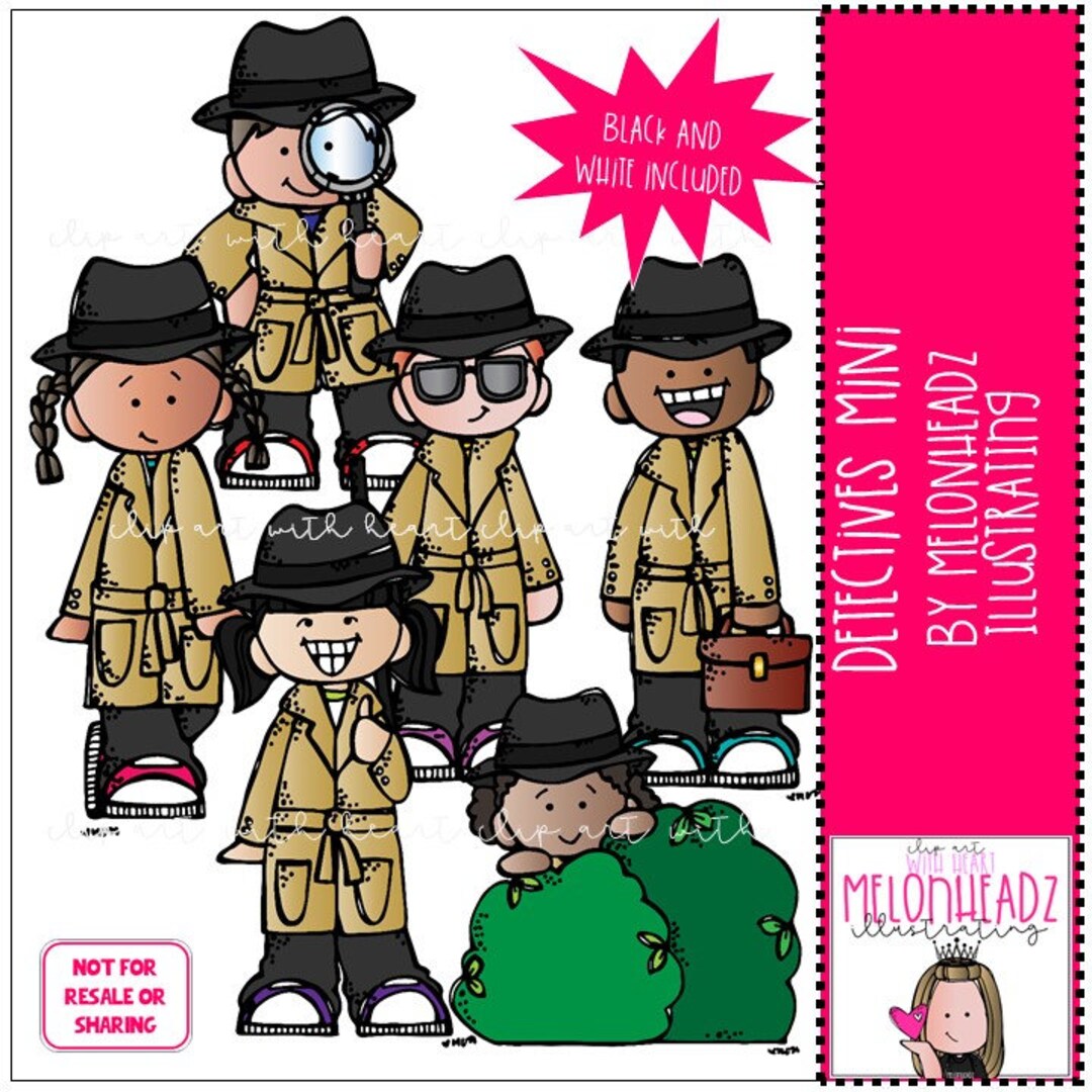 Detectives Clip Art - Mini - Etsy