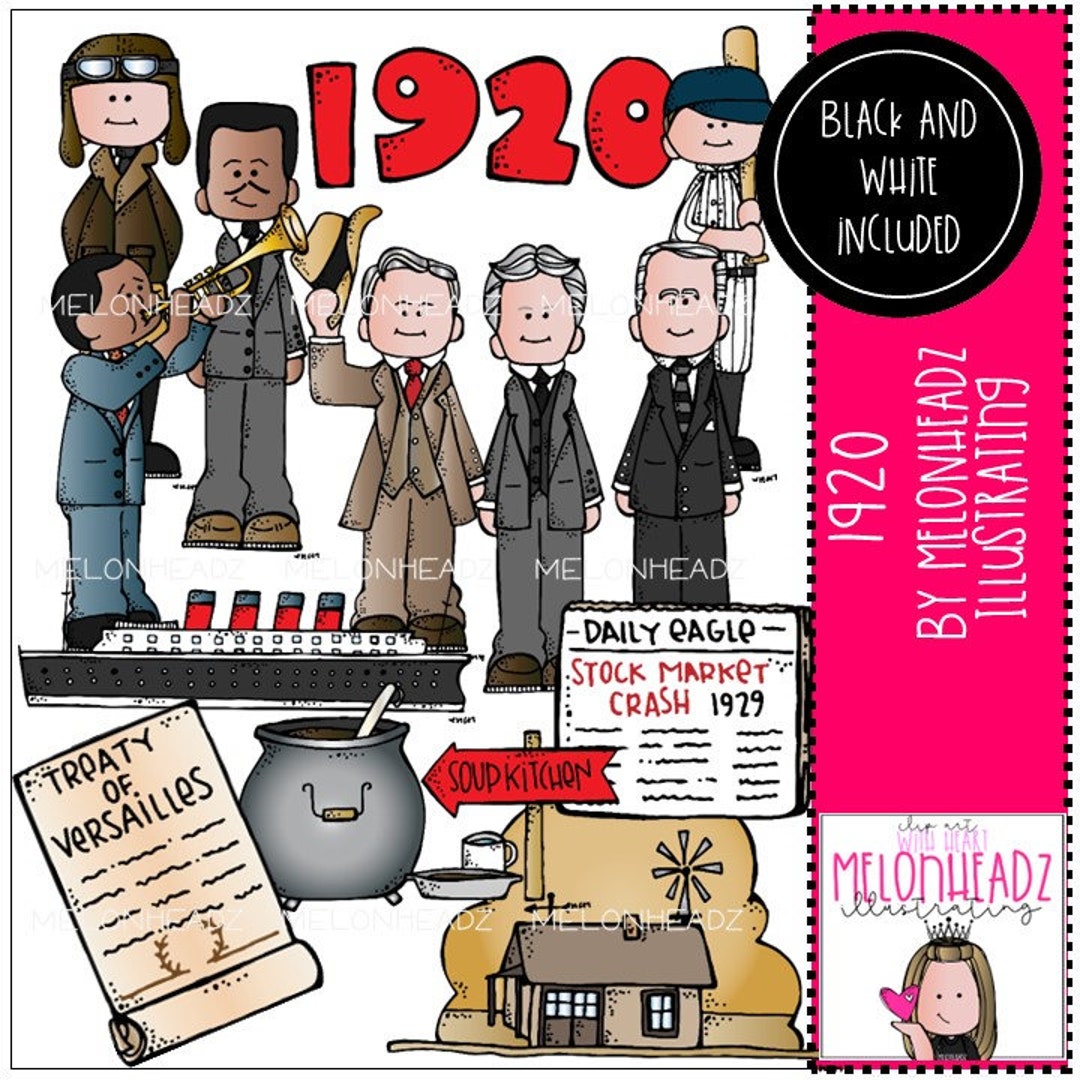 1920 Clip Art Digi Stamps COMBO PACK - Etsy