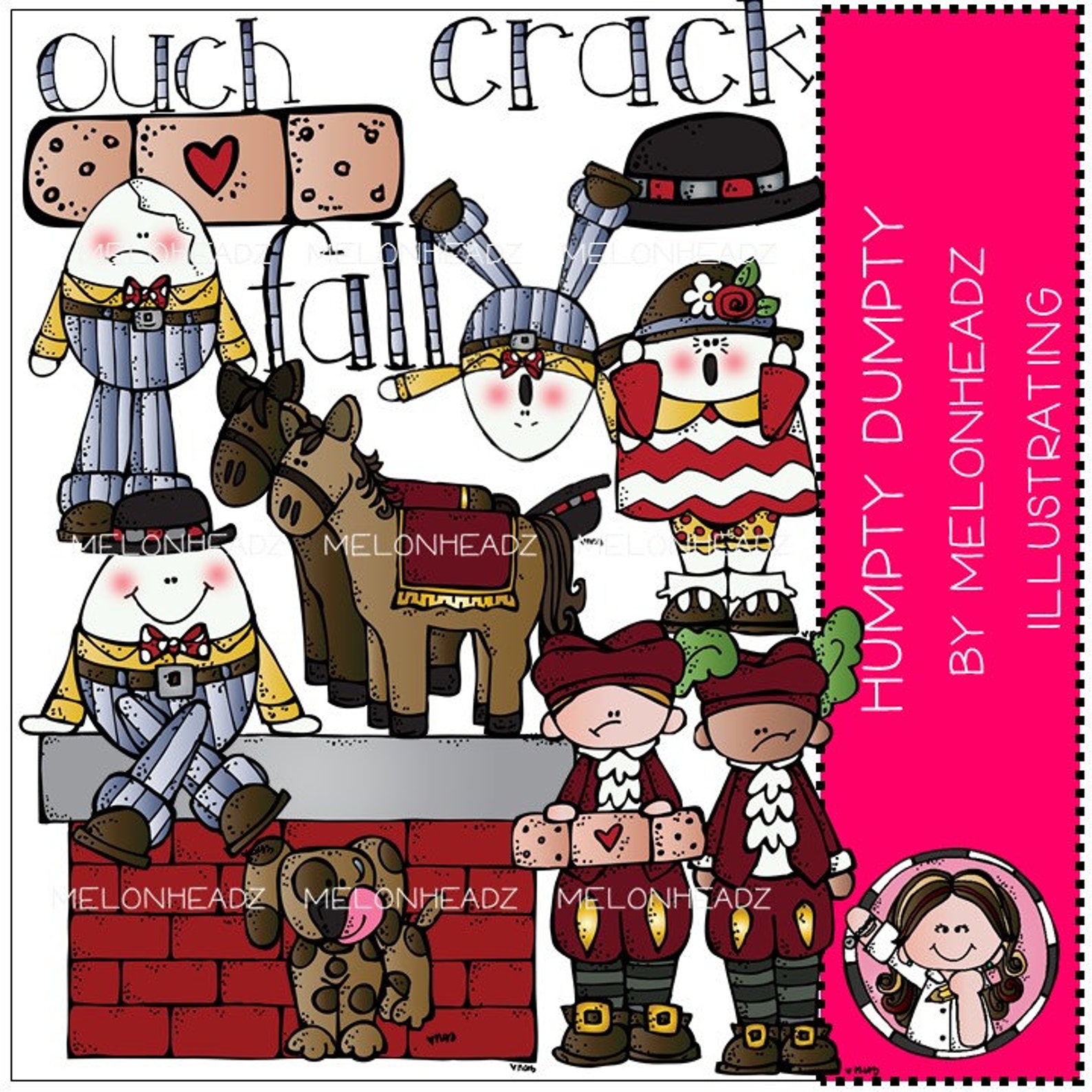 Humpty Dumpty Clip Art - Etsy