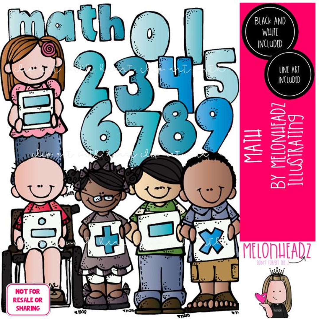 Math Clip Art, Counting Clip Art, Numbers Clip Art COMBO PACK - Etsy UK