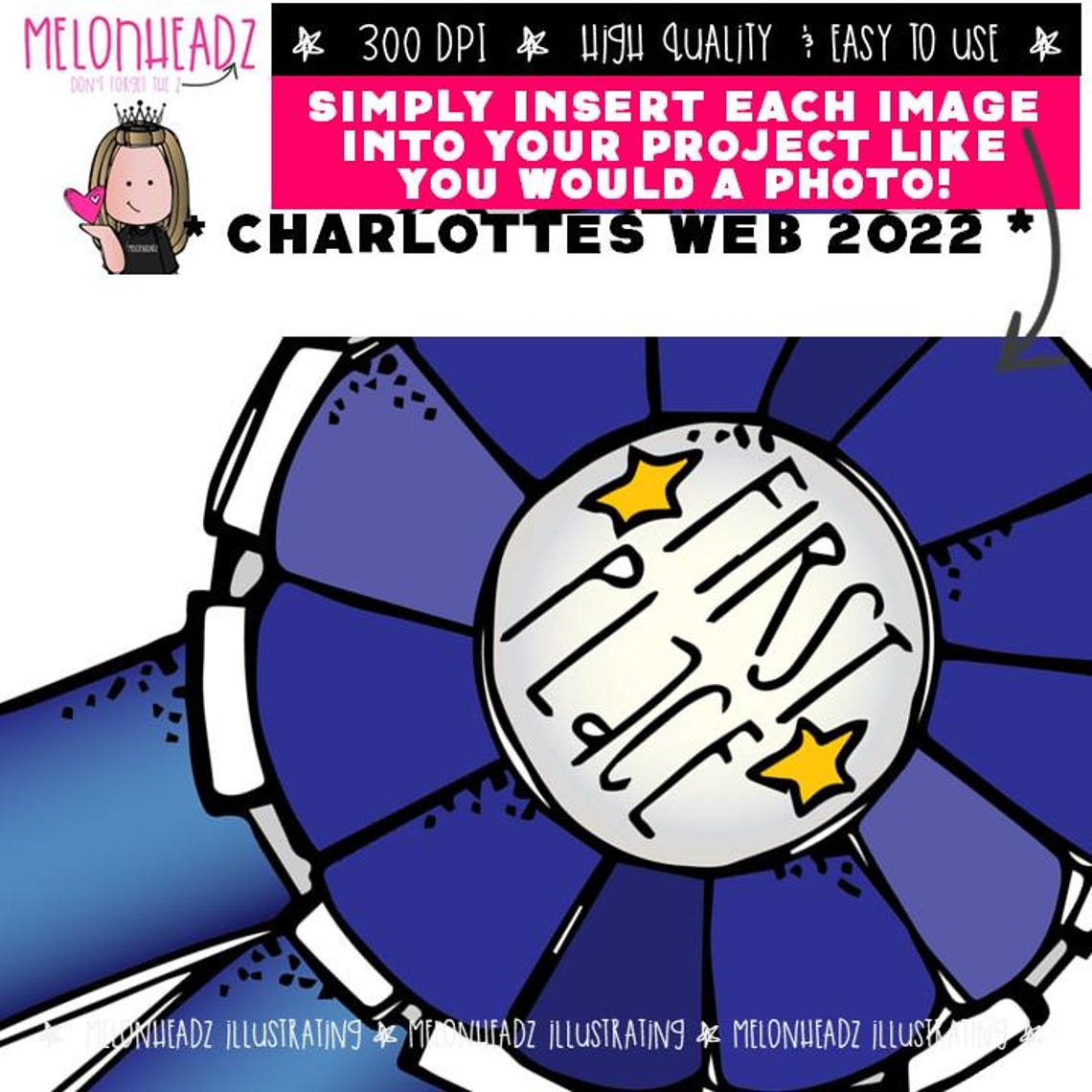 Charlotte's Web Clip Art 2022, Book Companion, Literature COLORED ...