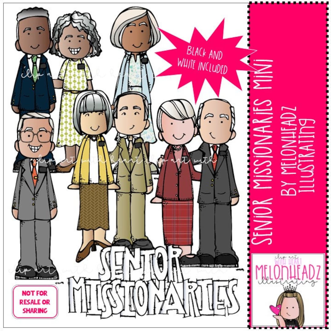 Senior Missionaries Clip Art LDS Mini - Etsy