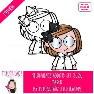 Melonheadz Addicts Clip Art - March 2020 Set - by Melonheadz Clipart - Etsy