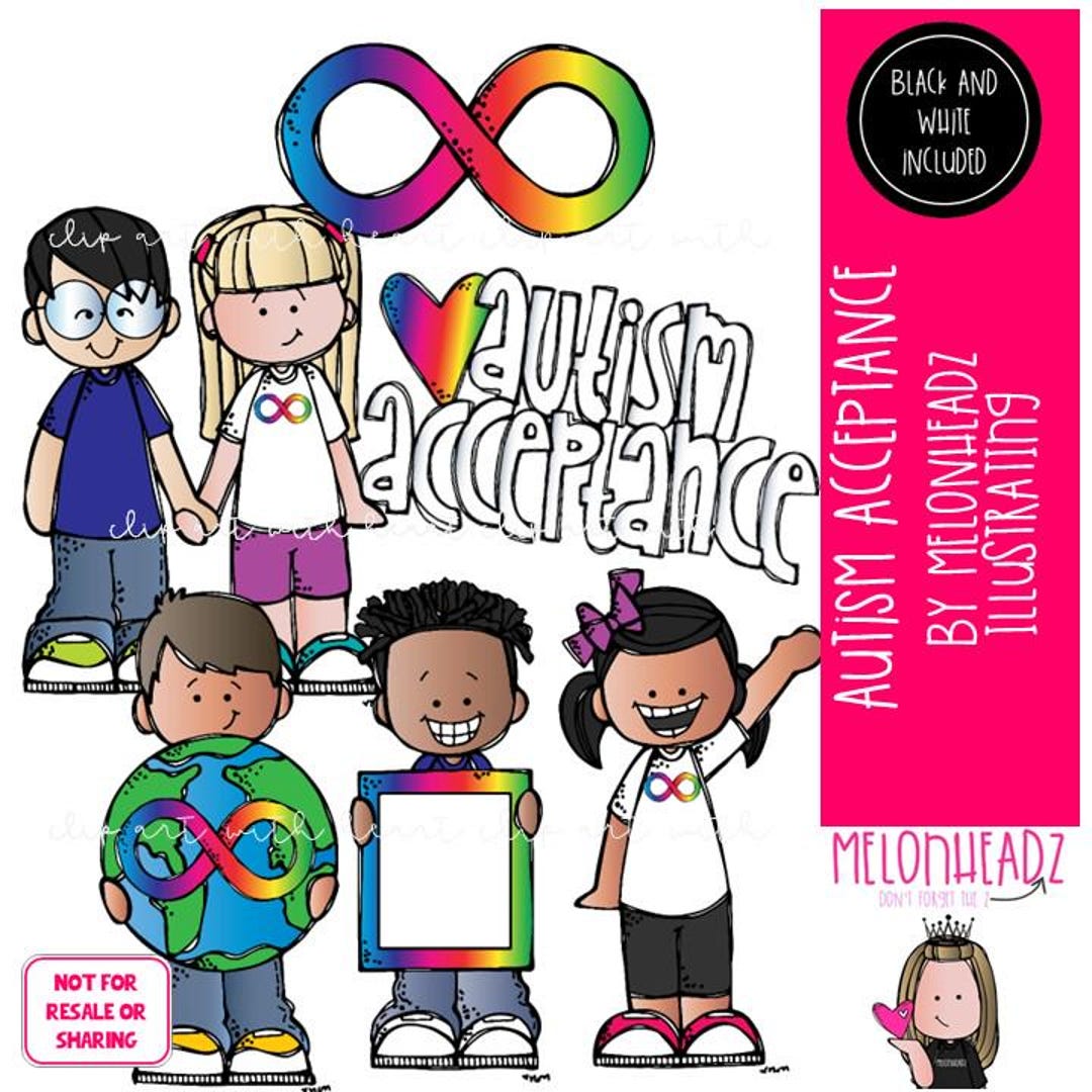 Autism Acceptance Clip Art, Differently Abled Clip Art Mini - Etsy