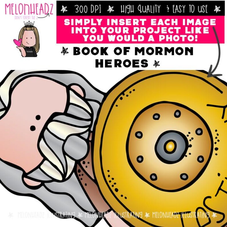 Book of Mormon Heroes Clip Art, LDS, Prophets COLORED Version - Etsy