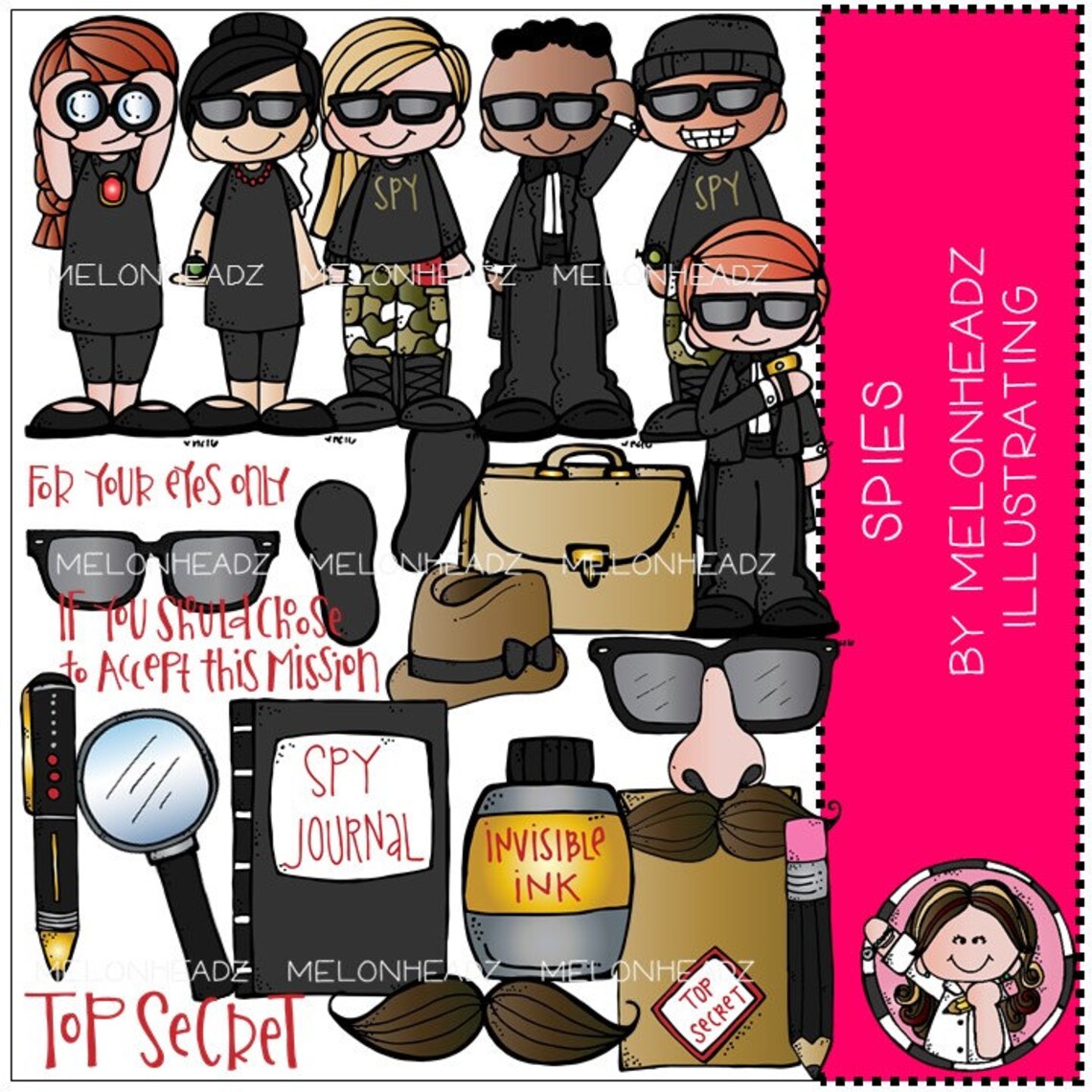 Spies Clip Art - Etsy