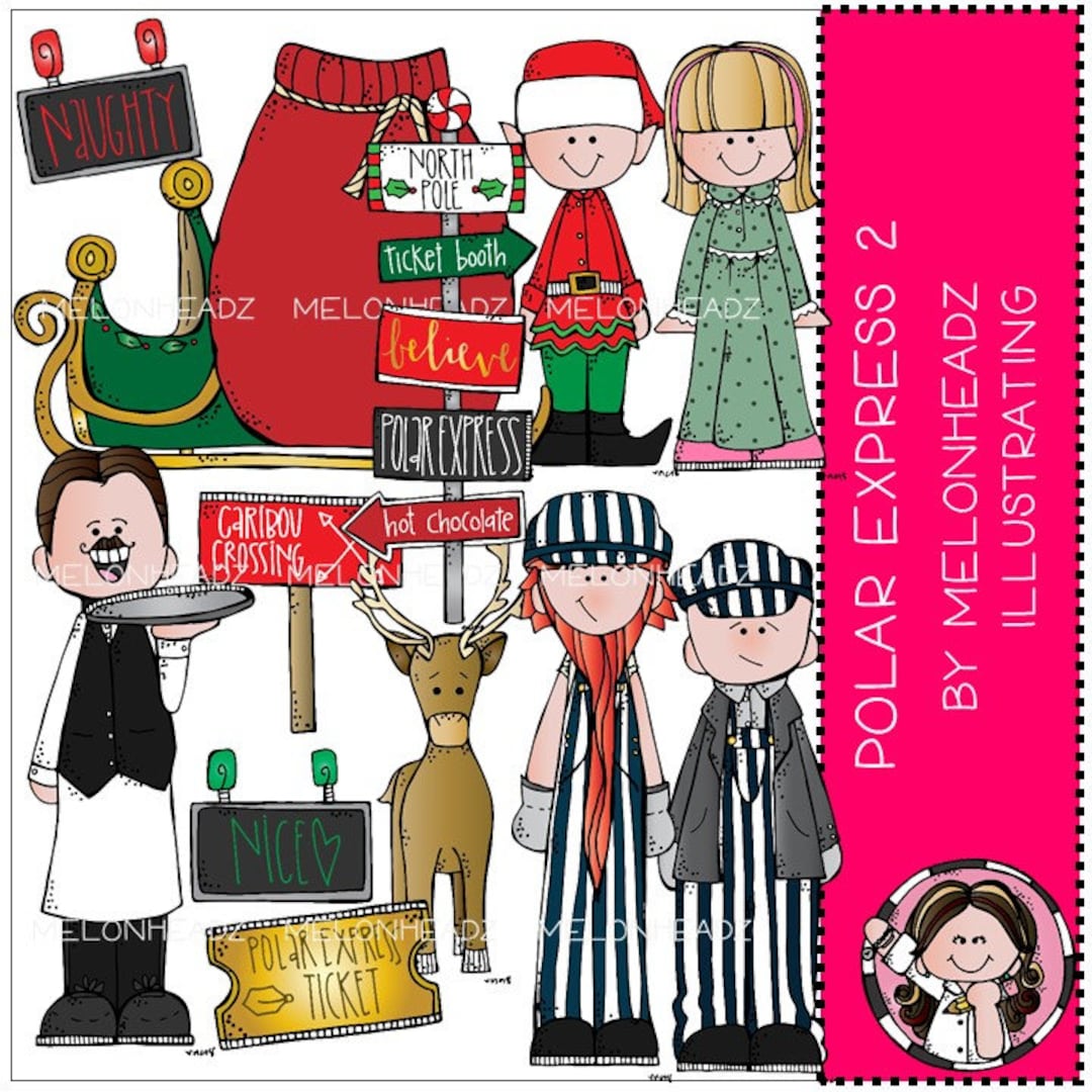 Polar Express Clip Art - Set 2 - Etsy