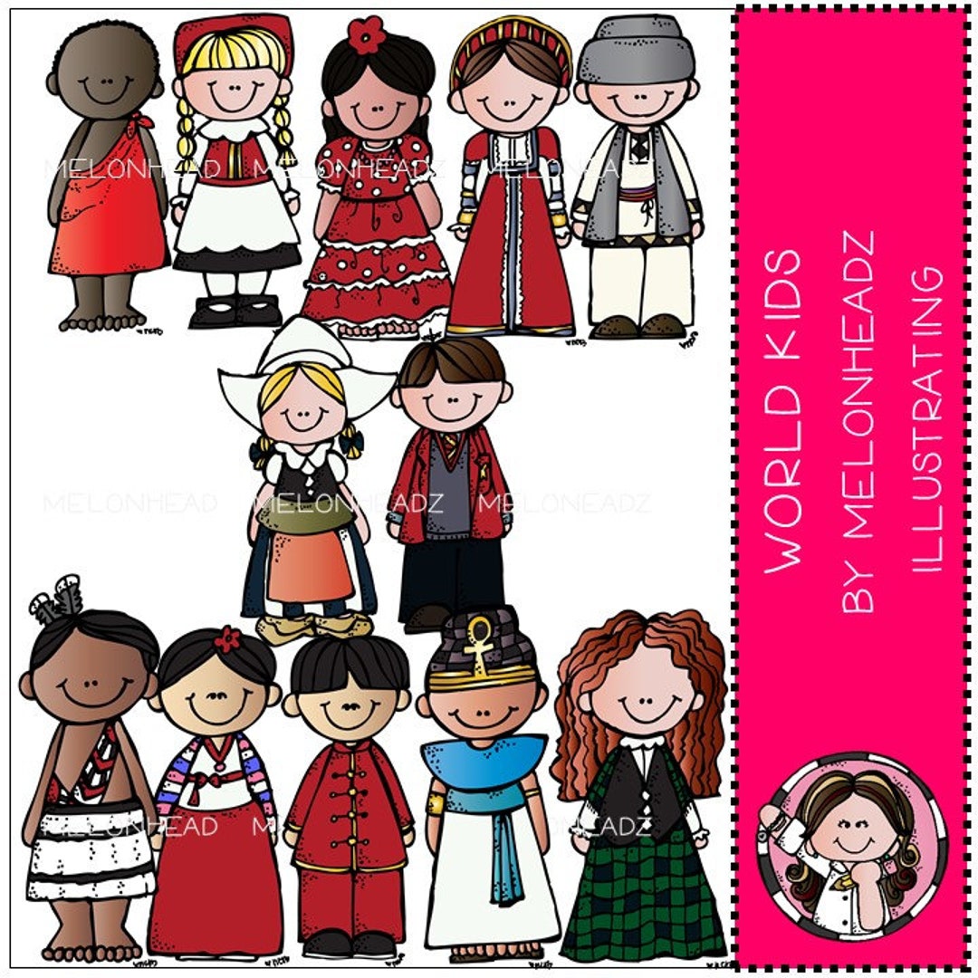 World Kids Clip Art Part 1 - Etsy