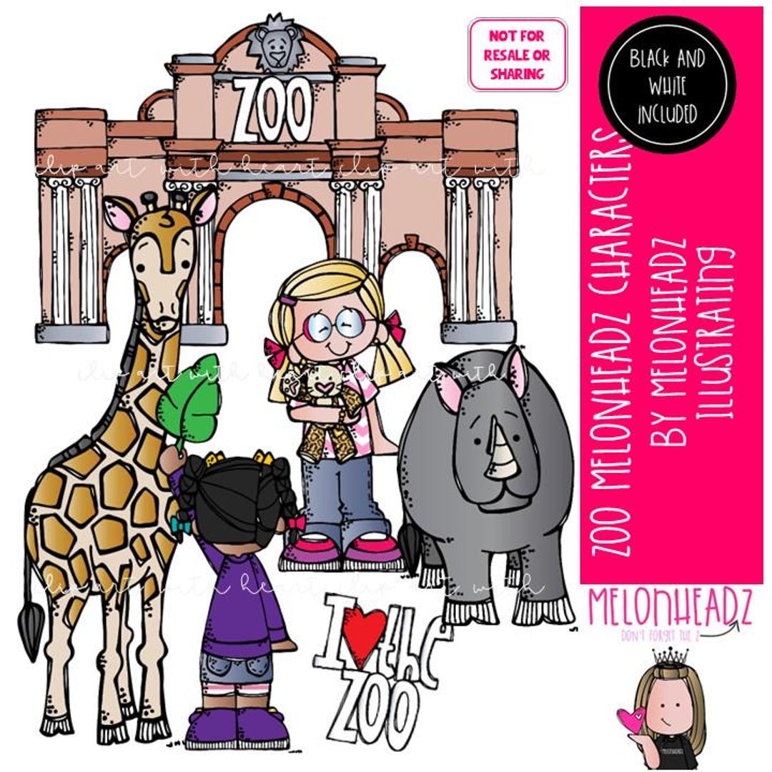 Zoo Clip Art, Melonheadz Characters Clip Art, Lucy Doris Clip Art Mini ...