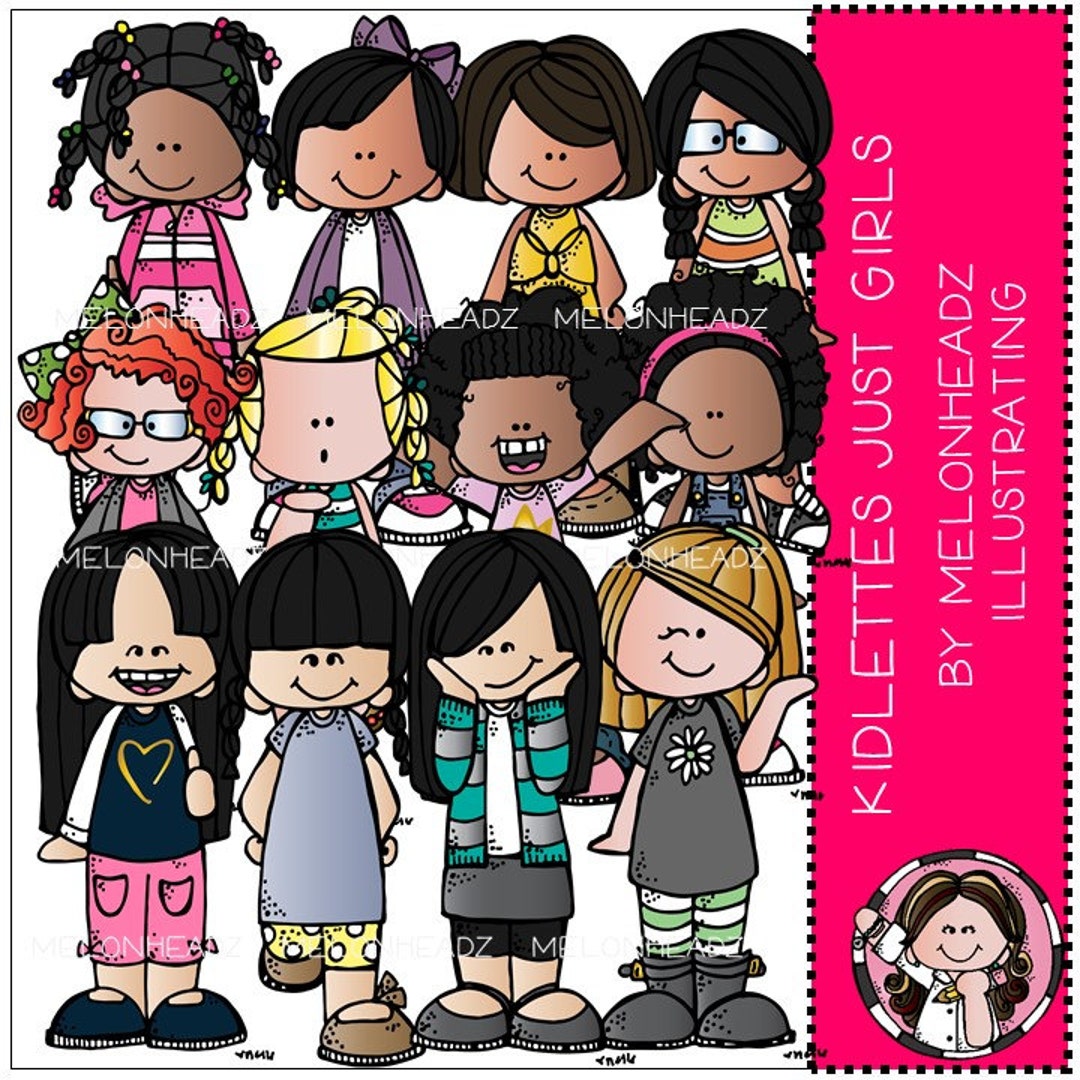Kidlettes Clip Art - Just Girls - COMBO PACK - Etsy