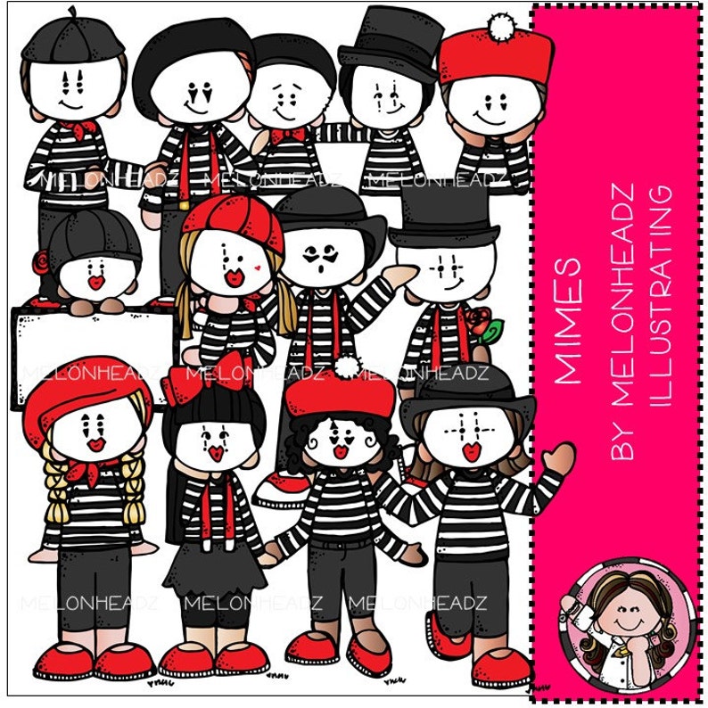 Mimes Clip Art - Etsy