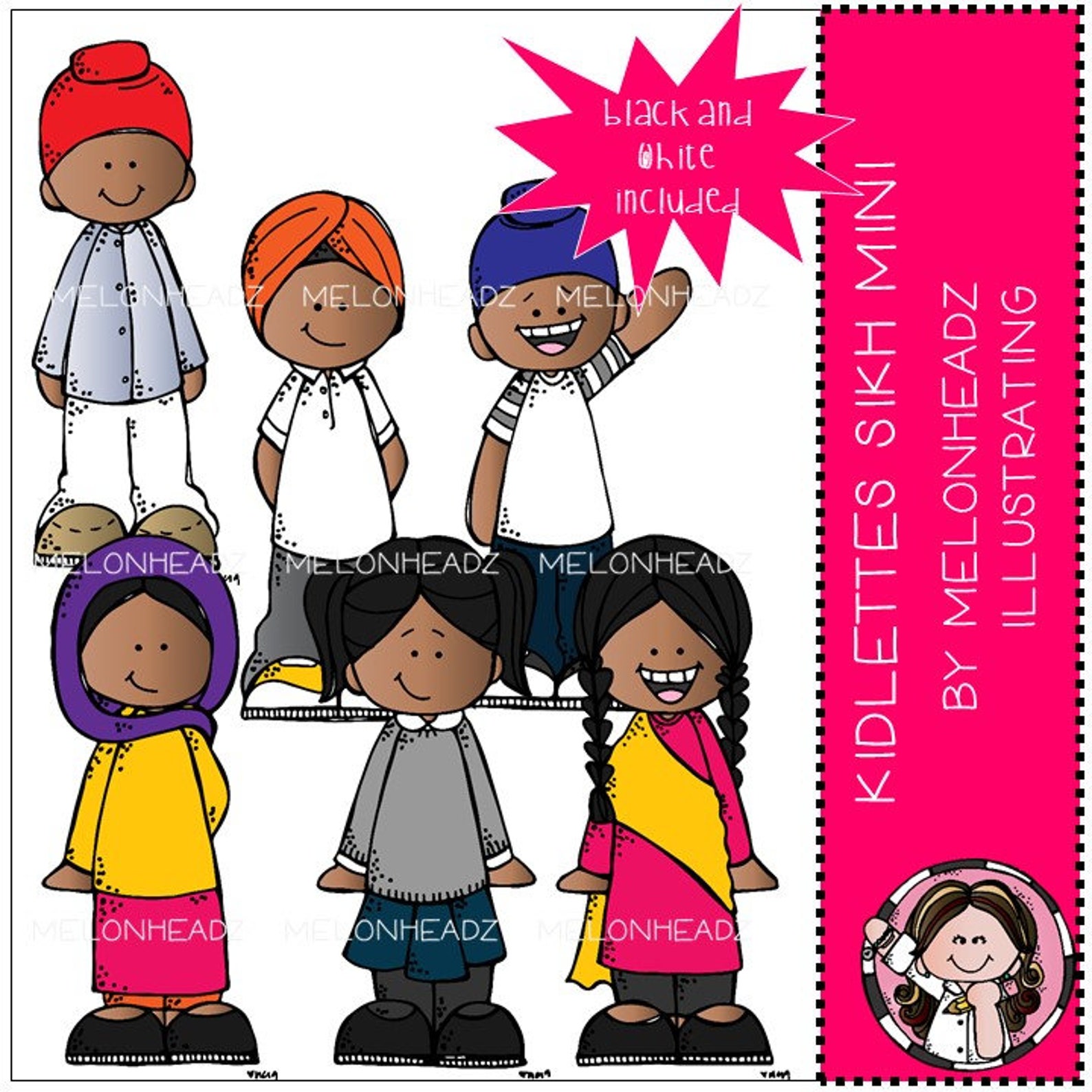 Kidlettes Clip Art Sikh Mini - Etsy