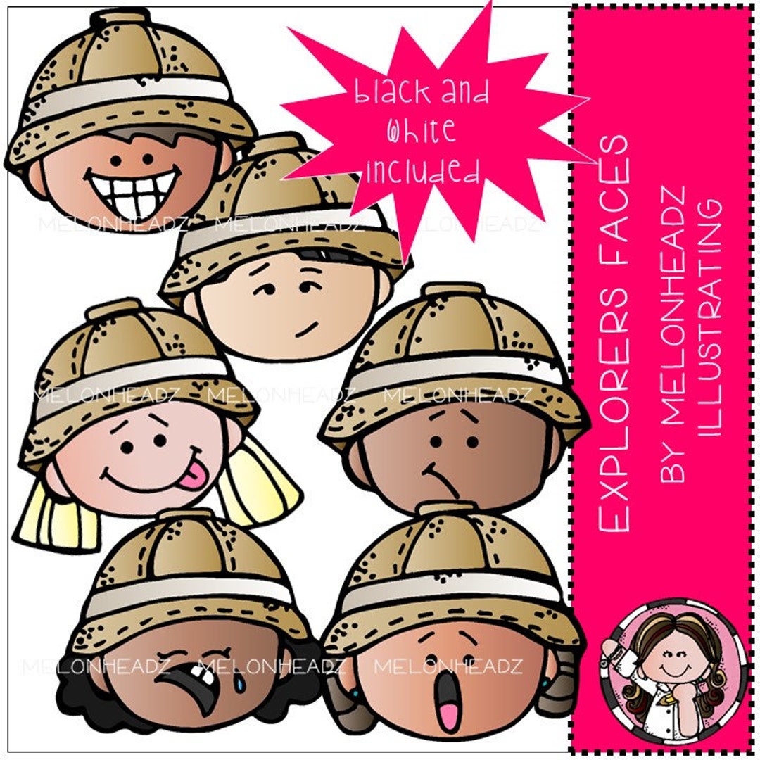 Explorers Clip Art - Faces - Mini - Etsy