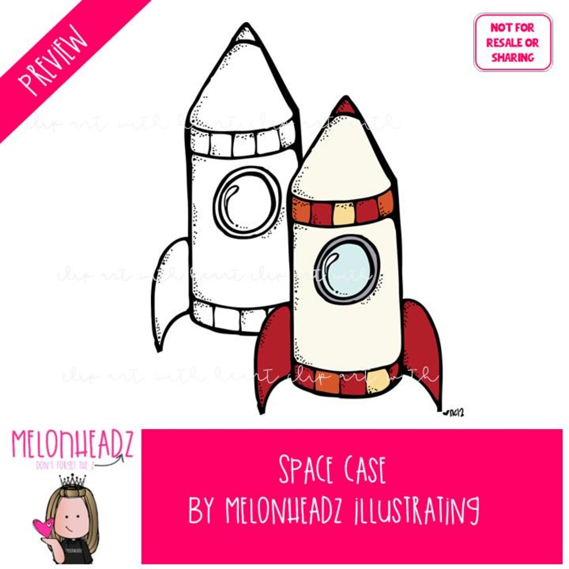 Space Case Clip Art, Alien Clip Art, Outer Space Clip Art COMBO PACK - Etsy