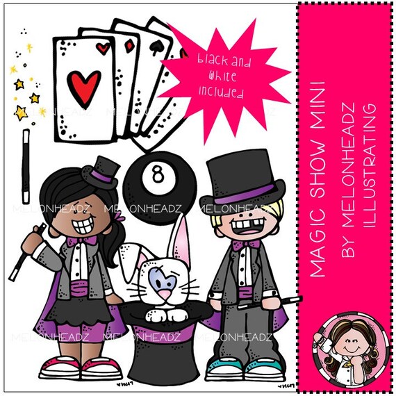 Magic Show Clip Art Mini Set - Etsy