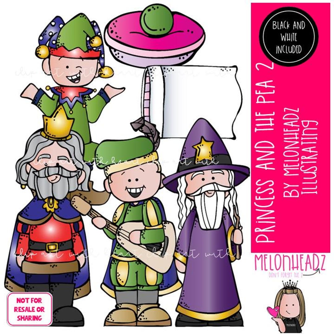 Princess and the Pea Clip Art Set 2, Literary Clip Art, Book Companion ...