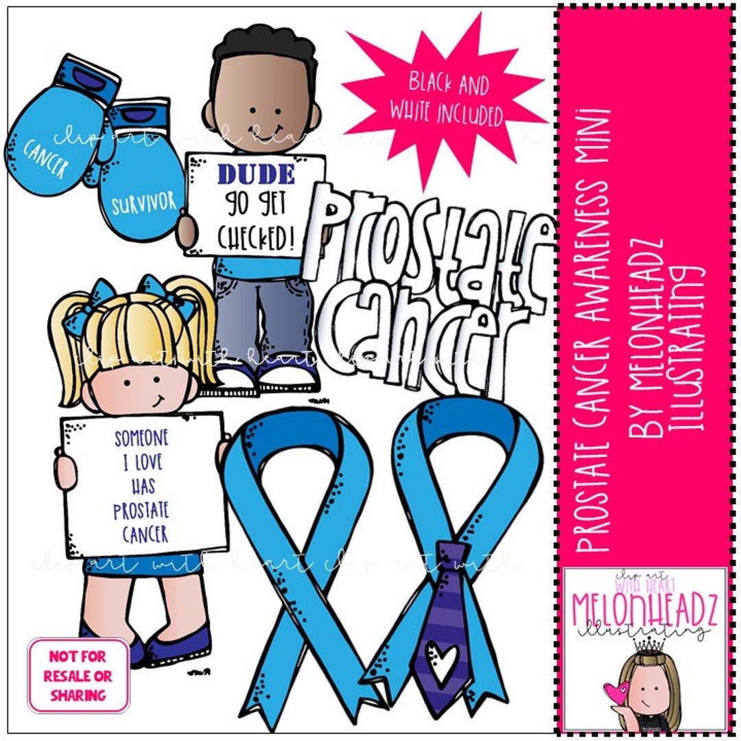 Prostate Cancer Awareness Clip Art - Mini - Etsy