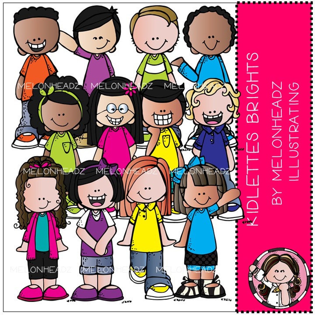 Kidlettes Brights Clip Art - COMBO PACK - Etsy