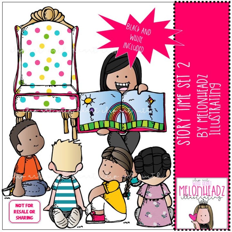 Story Time Clip Art Set 2 - Etsy
