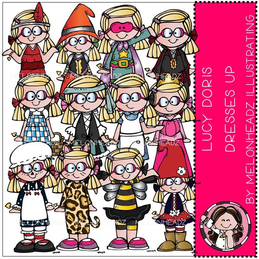 Dress up Clip Art - Lucy Doris - COMBO PACK - Etsy