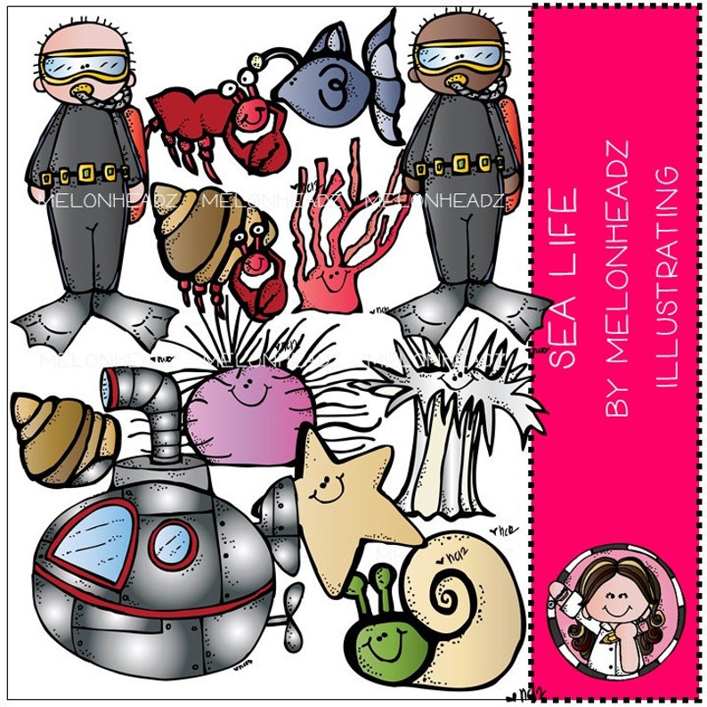 Sea Life Clip Art - Etsy