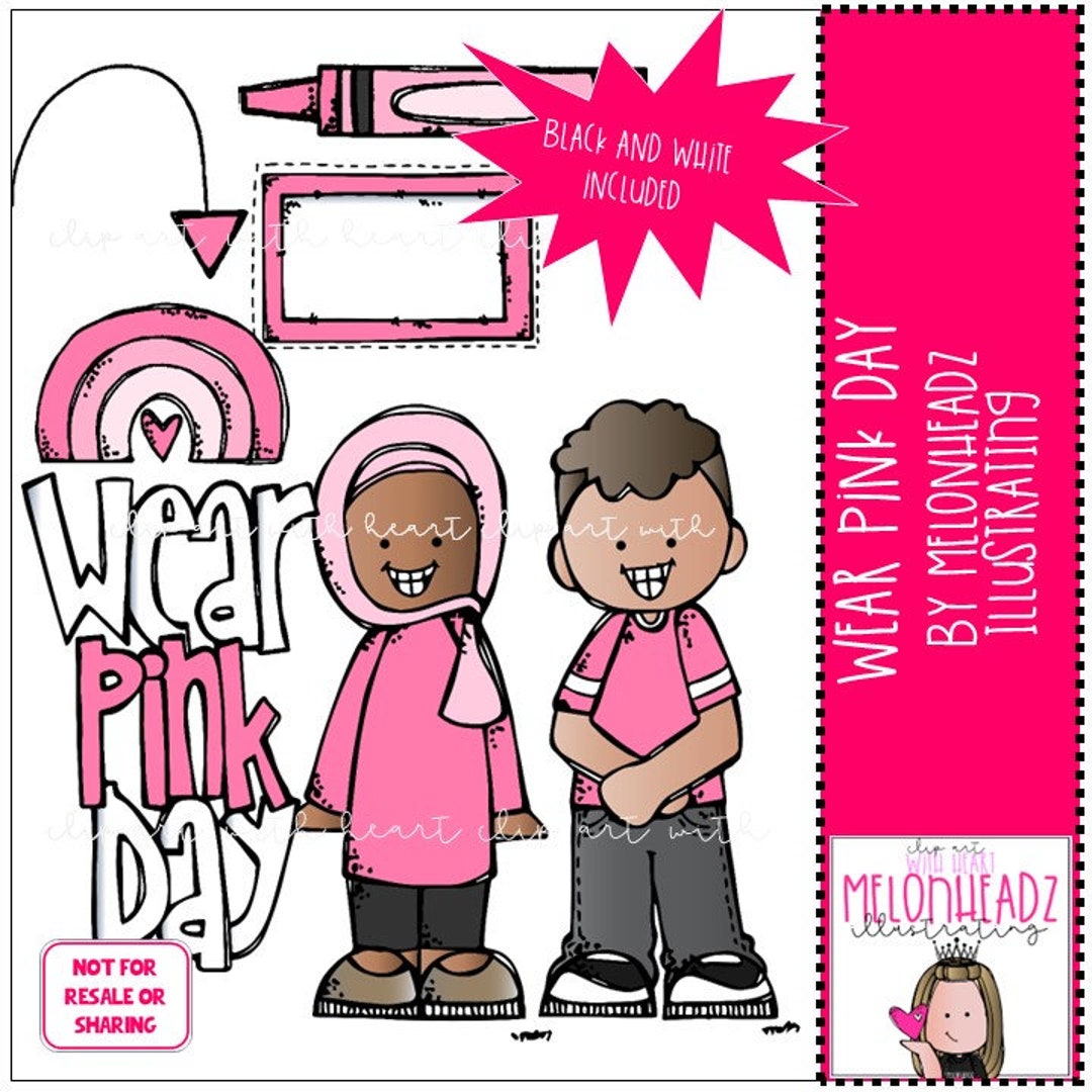 Wear Pink Day Clipart Mini - Etsy