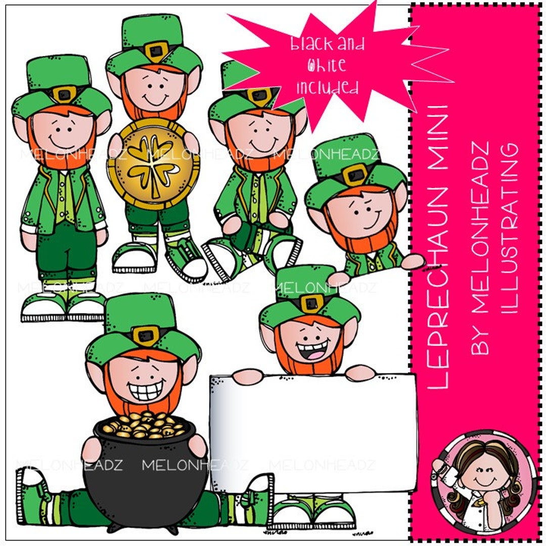 Leprechaun Clip Art Mini by Melonheadz - Etsy