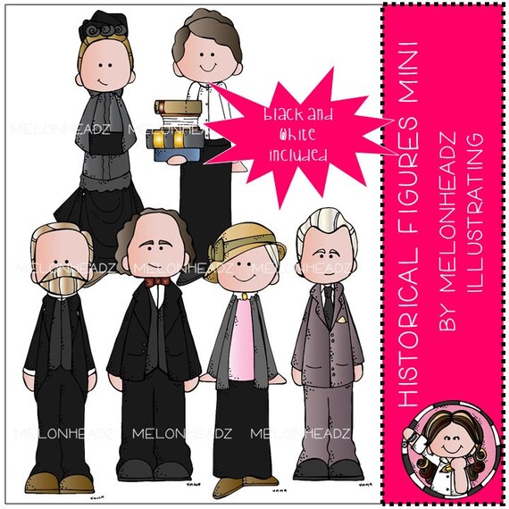 Historical Figures Clip Art Mini | Etsy