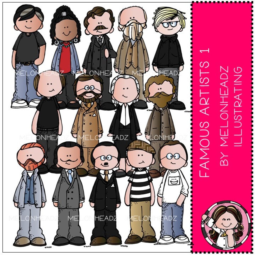 Famous Artists Clip Art Part 1 - COMBO PACK - Etsy