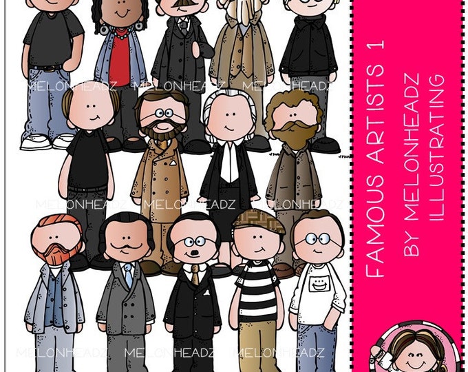 Famous Artist Paper Dolls (monet, Basquiat, Haring, O'keeffe, Da Vinci ...
