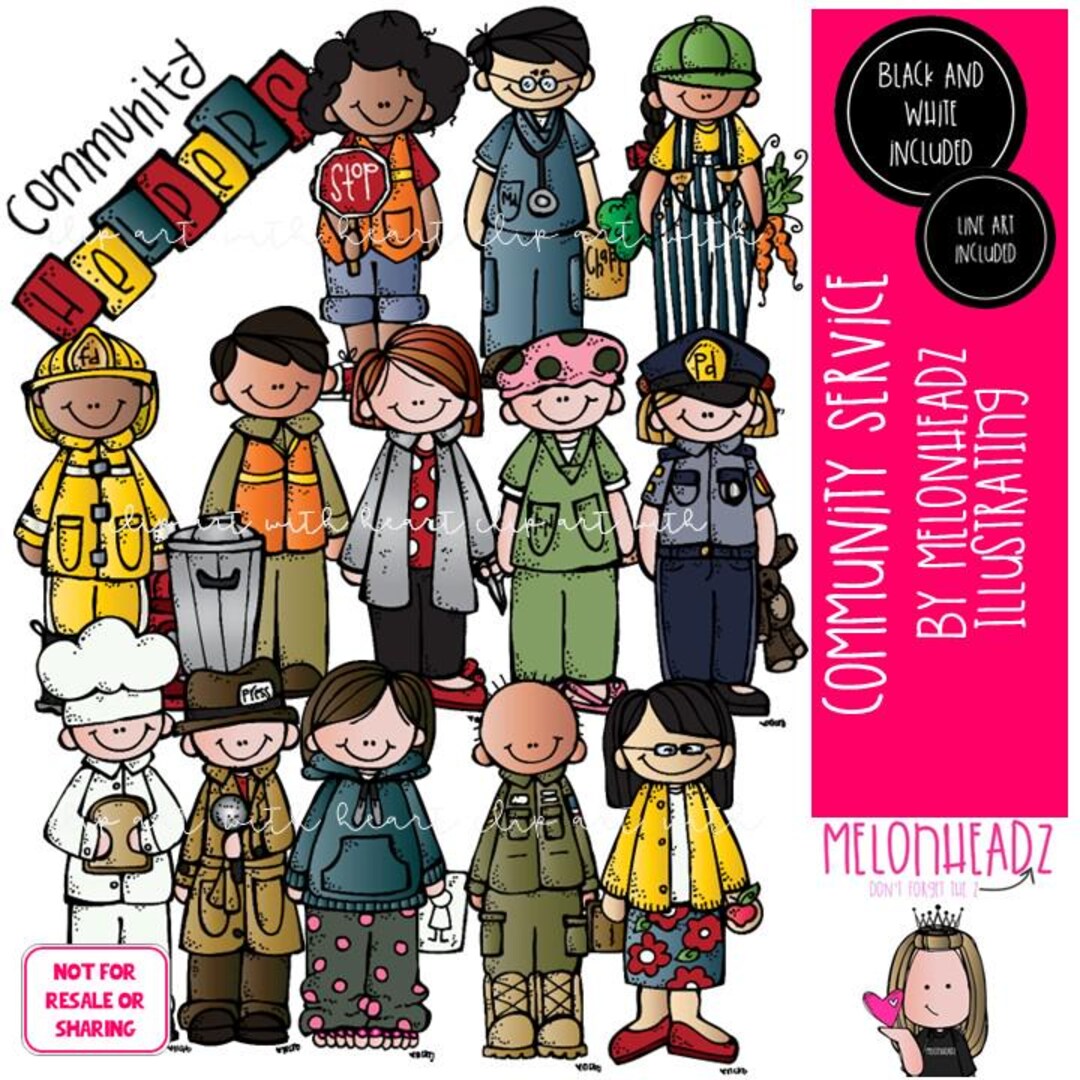Community Helpers Clip Art, Career, Worker COMBO PACK - Etsy