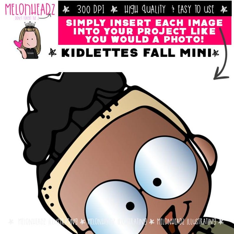 Kidlettes Clip Art 2020, Fall Clip Art, Autumn Clip Art Mini - Etsy