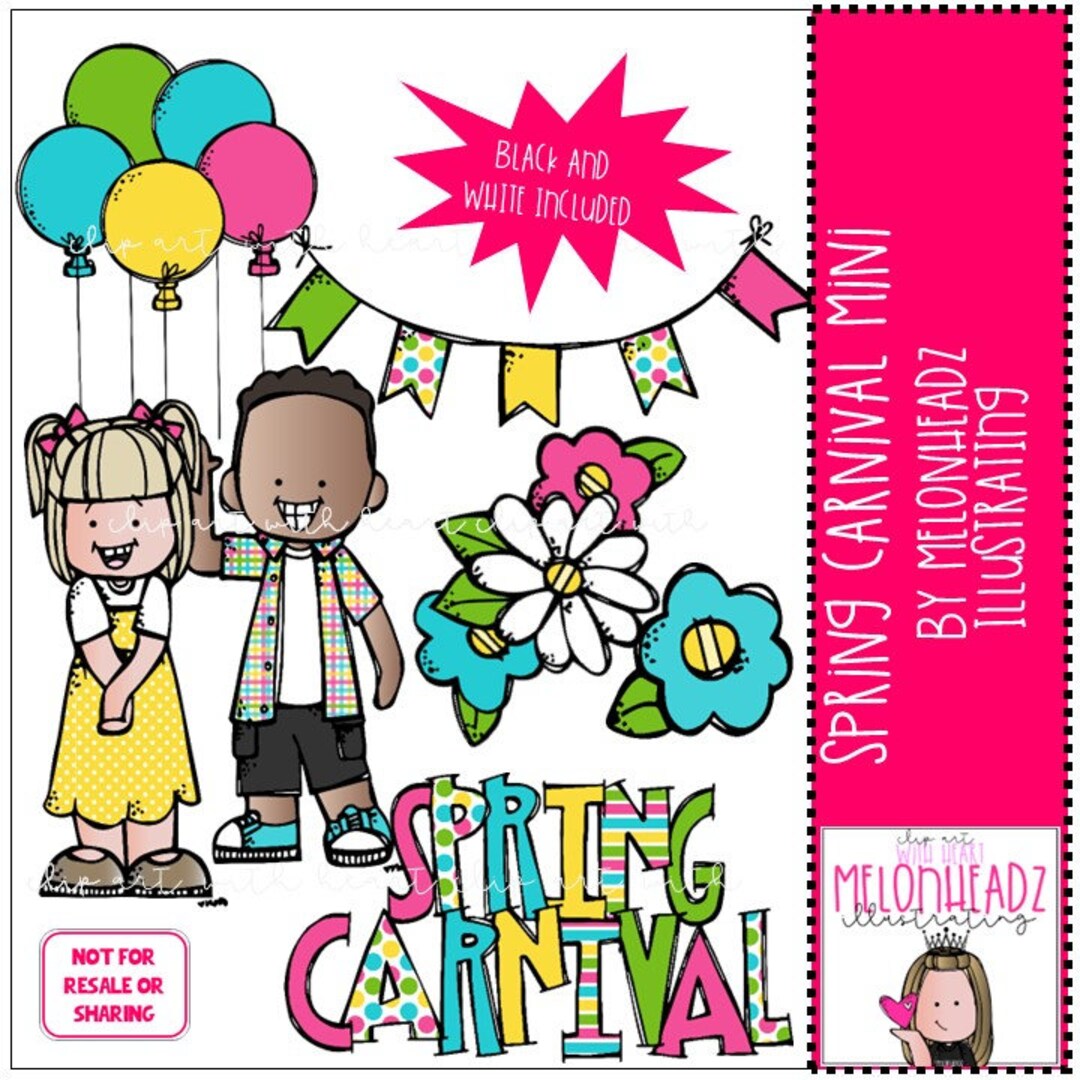 Spring Carnival Clipart Mini - Etsy
