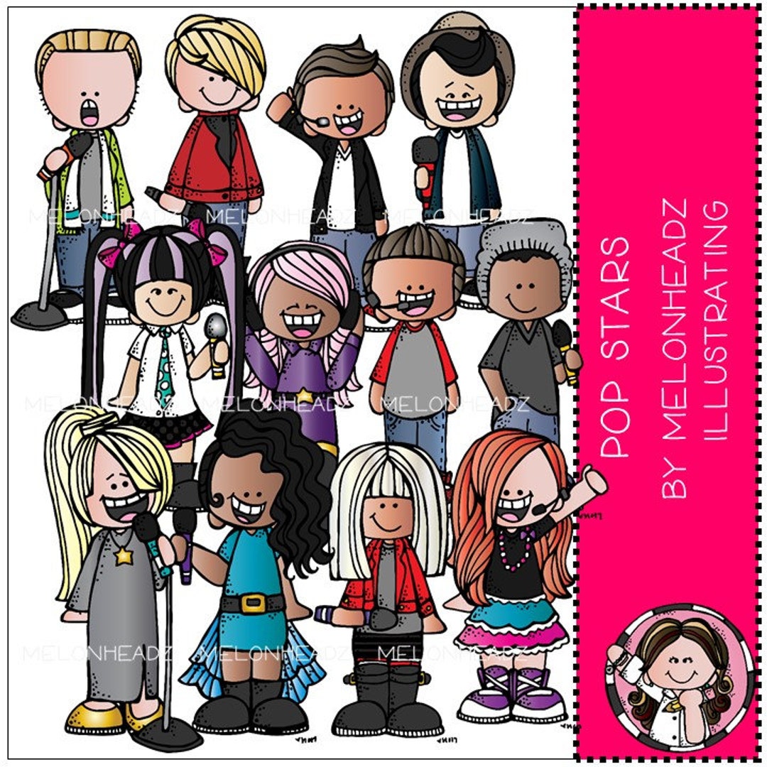 Pop Star Clip Art - COMBO PACK - Etsy