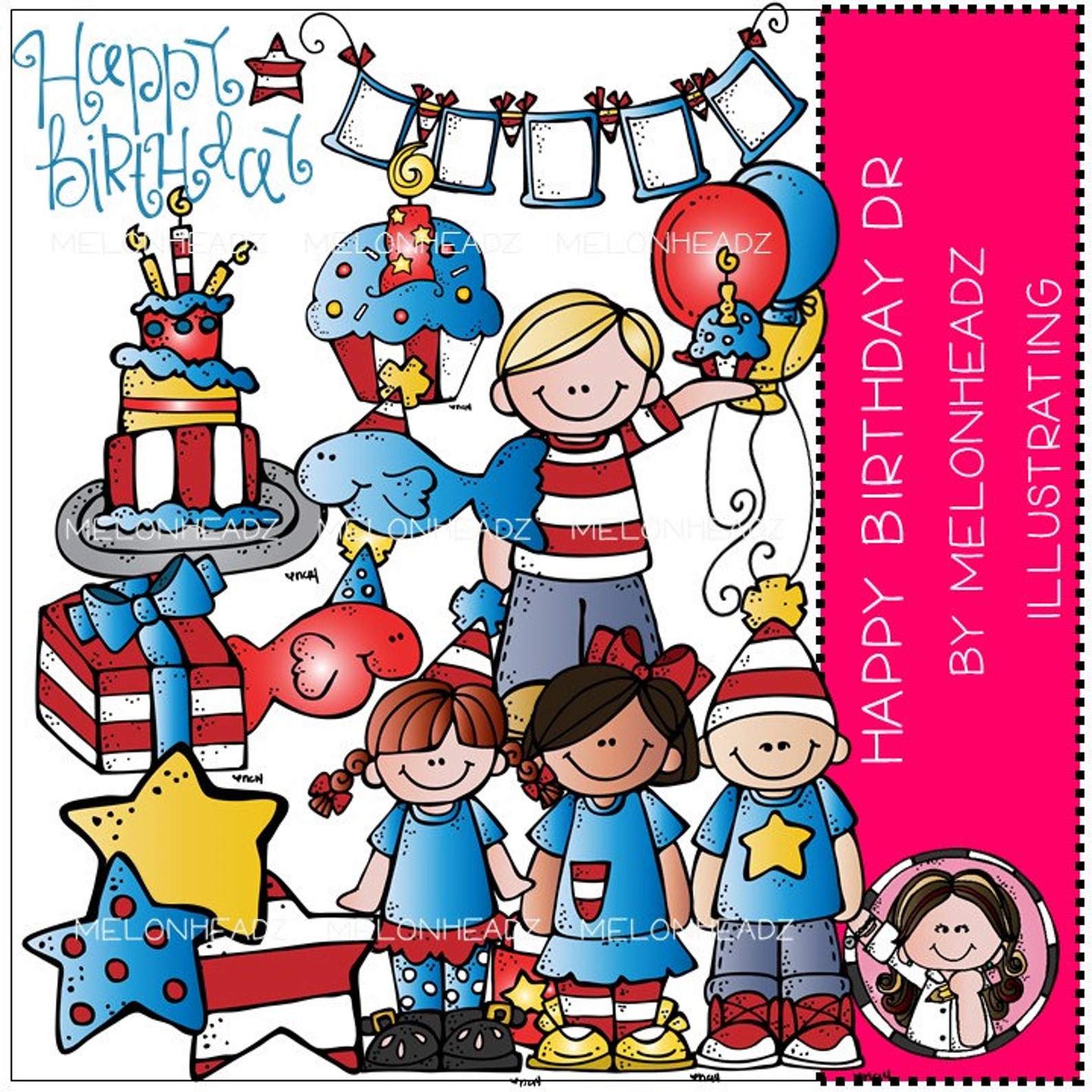Happy Birthday Doc Clip Art - Combo Pack - Etsy