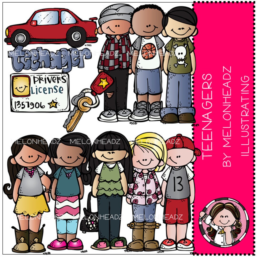 Teenager Clip Art - Combo Pack - Etsy