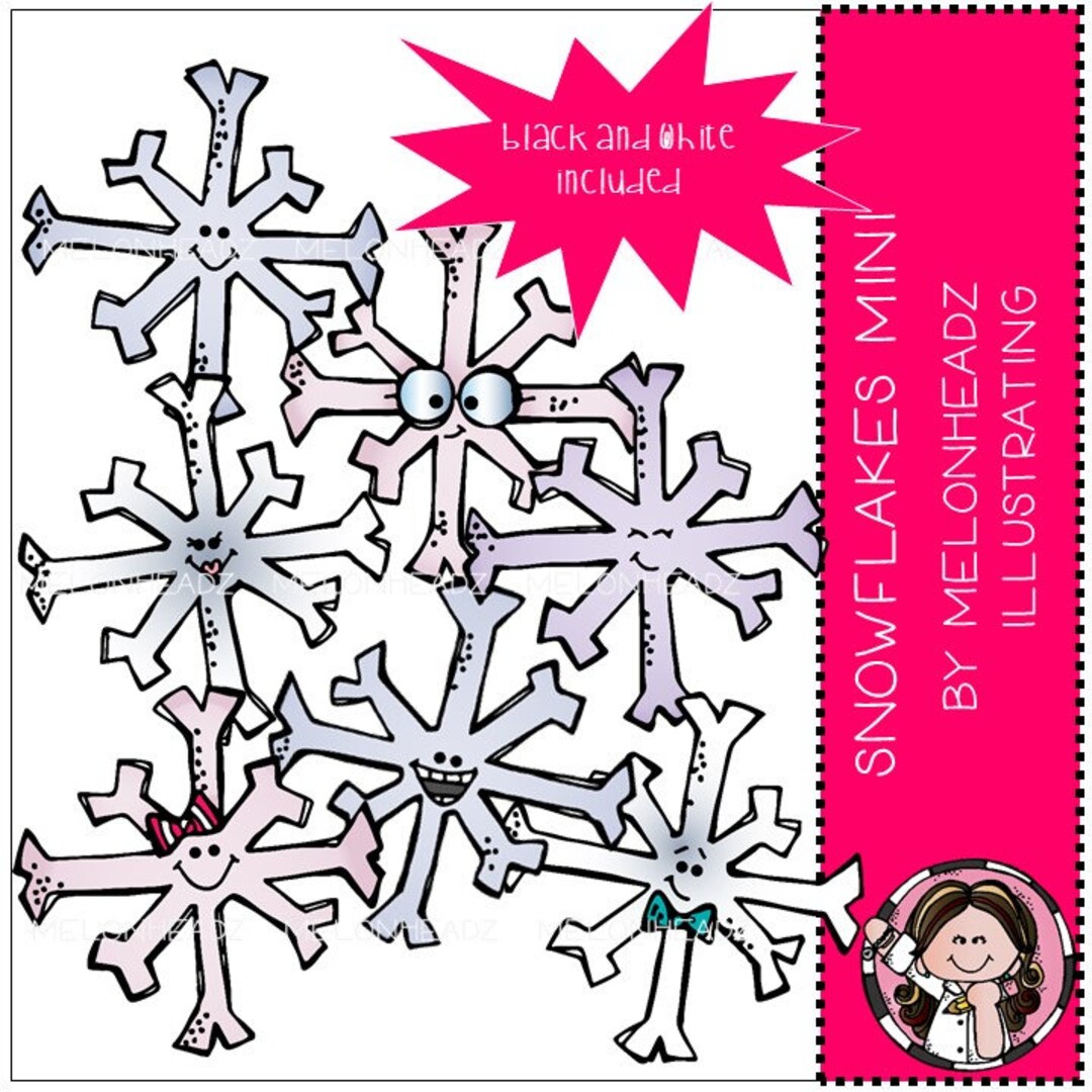 Snowflakes Clip Art - Mini - Etsy
