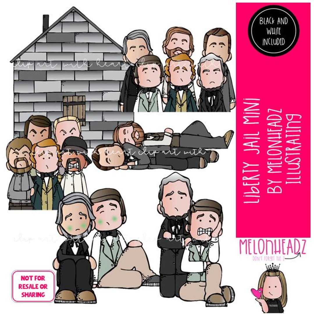 Liberty Jail Clip Art, LDS History Mini, LDS Clip Art Mini - Etsy