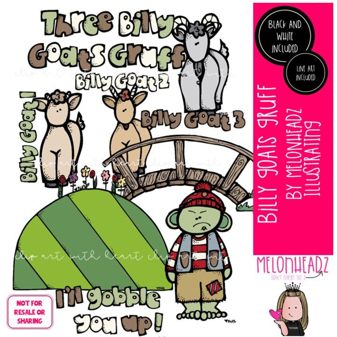 Billy Goats Gruff Clip Art Ogre Clip Art Literature Clip Art Book ...