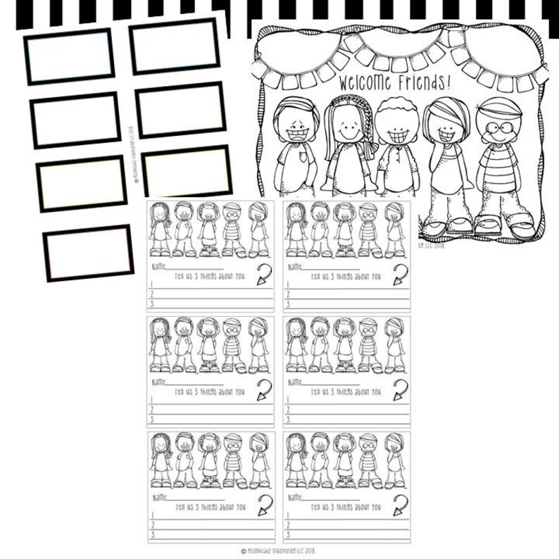 Welcome Friends Clip Art and Printable Set - Etsy Canada