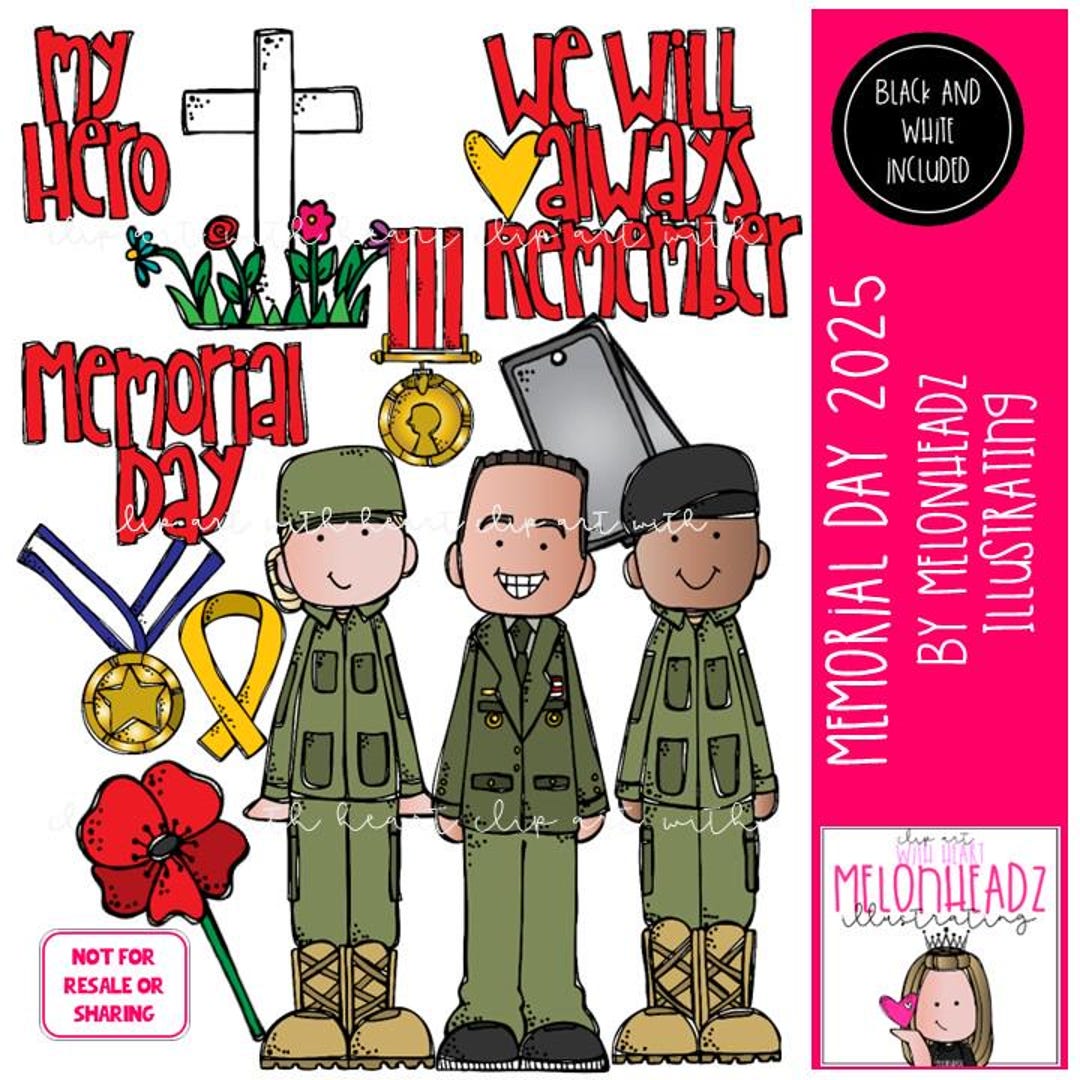 Memorial Day Clip Art 2025 Military Clip Art Veterans Day Clip Art ...