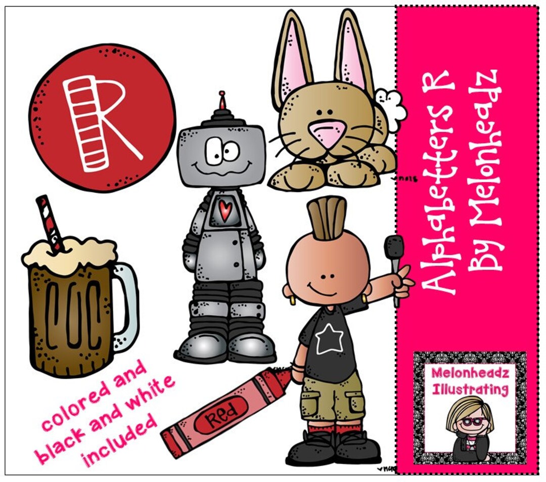 Alphabetters Clip Art Letter R - Etsy